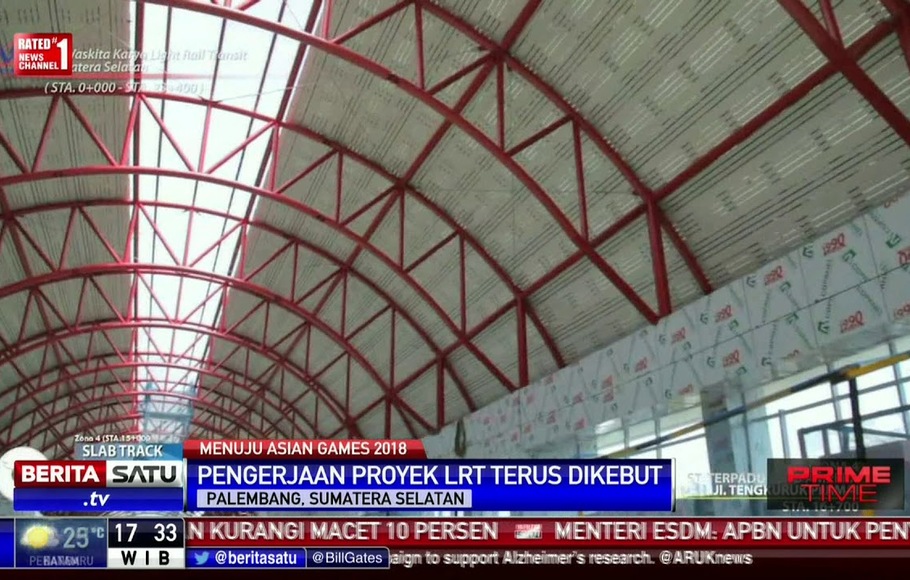 Pengerjaan LRT Terus Dikebut Jelang Asian Games 2018 Pengerjaan LRT Terus Dikebut Jelang Asian Games 2018
