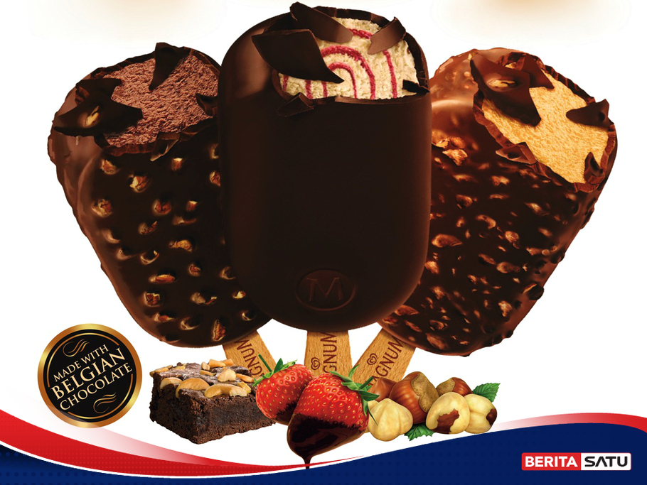 Magnum, Es Krim Berbalut Cokelat Mewah Belgia Magnum, Es Krim Berbalut Cokelat Mewah Belgia
