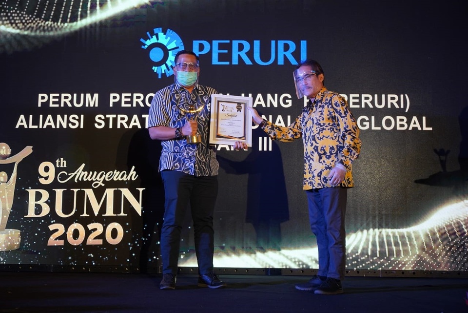 Raih Anugerah BUMN 2020, Peruri Terus Kembangkan Diri Raih Anugerah BUMN 2020, Peruri Terus Kembangkan Diri