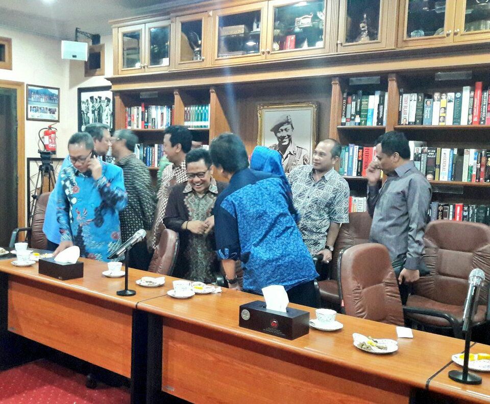 Begini Suasana Pertemuan Empat Parpol di Rumah SBY Begini Suasana Pertemuan Empat Parpol di Rumah SBY
