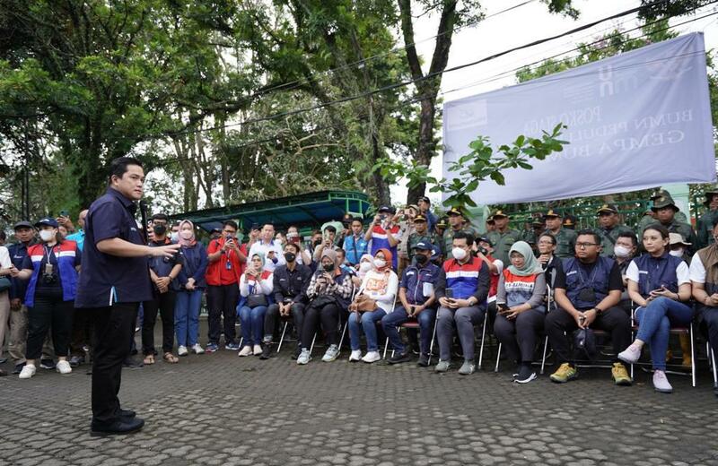 Berita Foto Erick Thohir Cek Kesiapan Satgas Bencana Dan Puskesmas