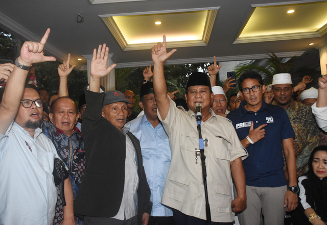 Prabowo Makes Third Election Victory Claim While Foreign Leaders